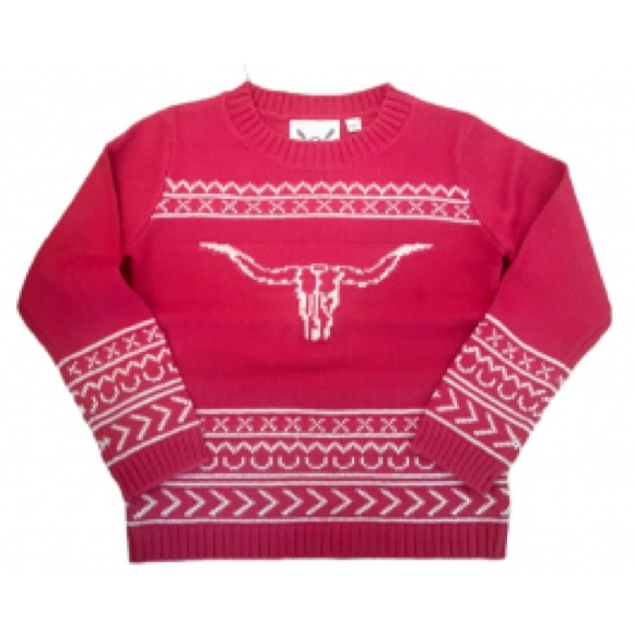 Cotton & Rye | Shirts & Tops | Cotton Rye Girls Longhorn Sweater Sz Xl2 ...